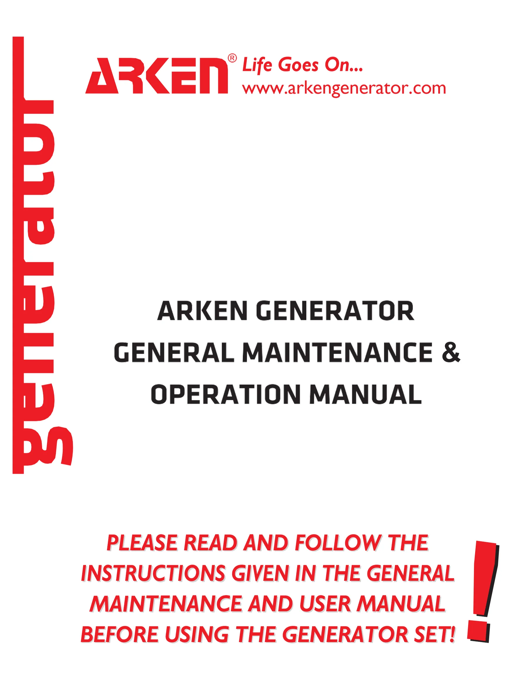 User Guide - Arken Jeneratör